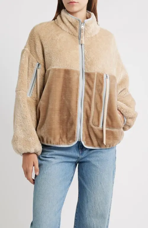 Buy UGG Marlene Ii Fleece Jacket - Sandstone/ice Jam At 60% Off